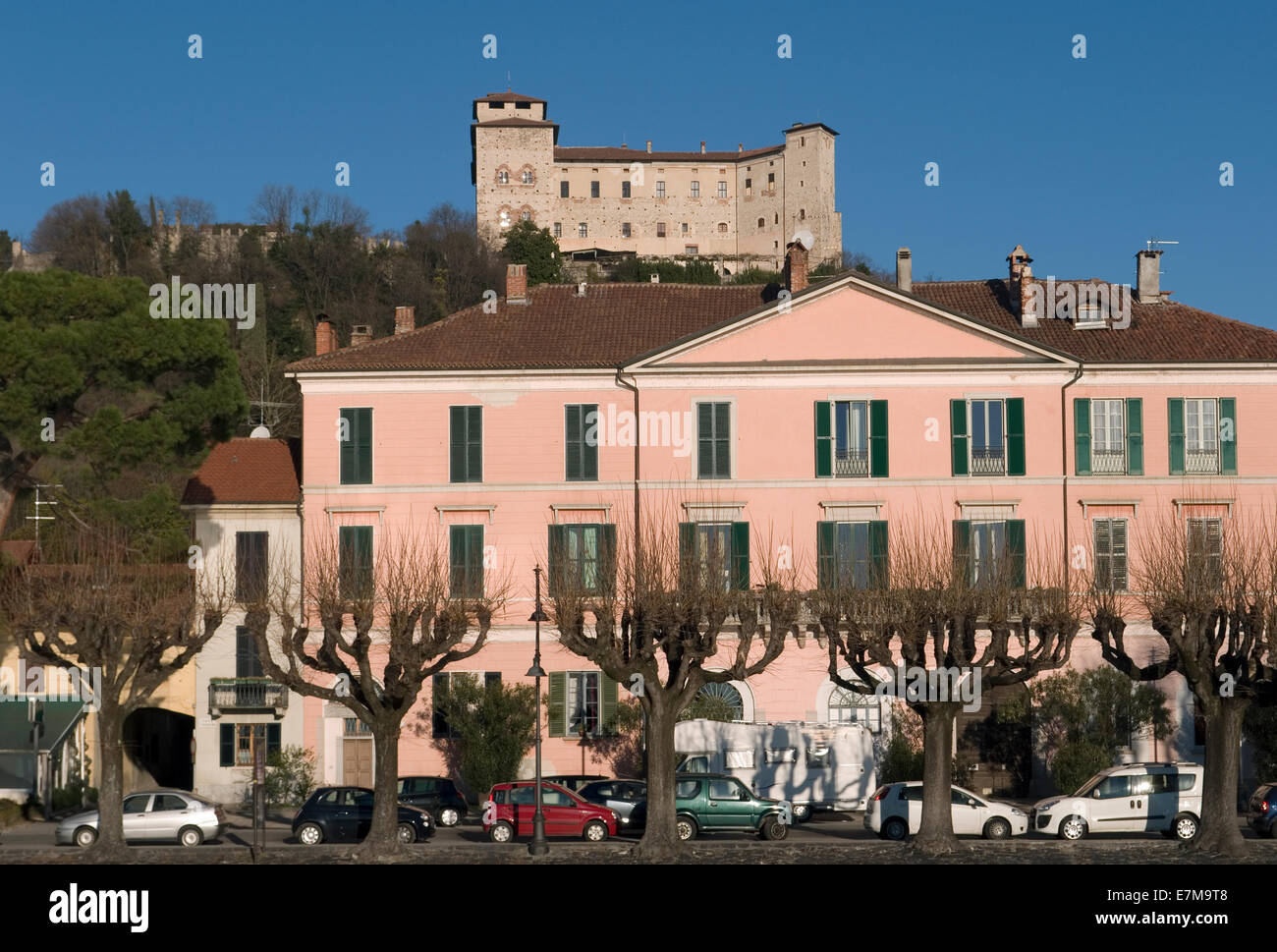 Angera, Varese province, Lake Maggiore, Lombardy, Italy Stock Photo - Alamy