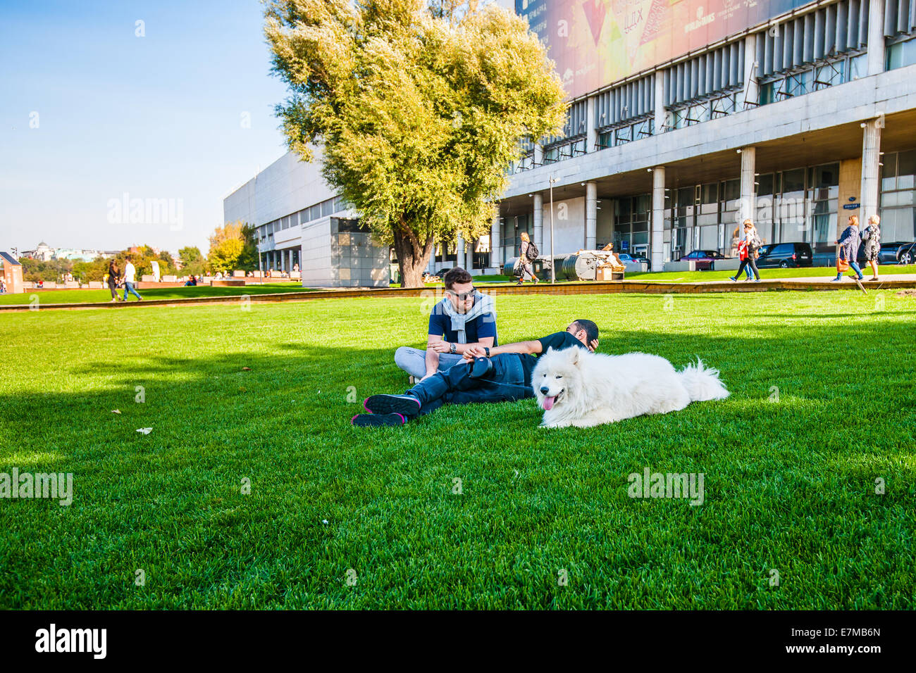 Moscow, Russia. Saturday, Sept. 20th, 2014. Weather: Sunny September ...