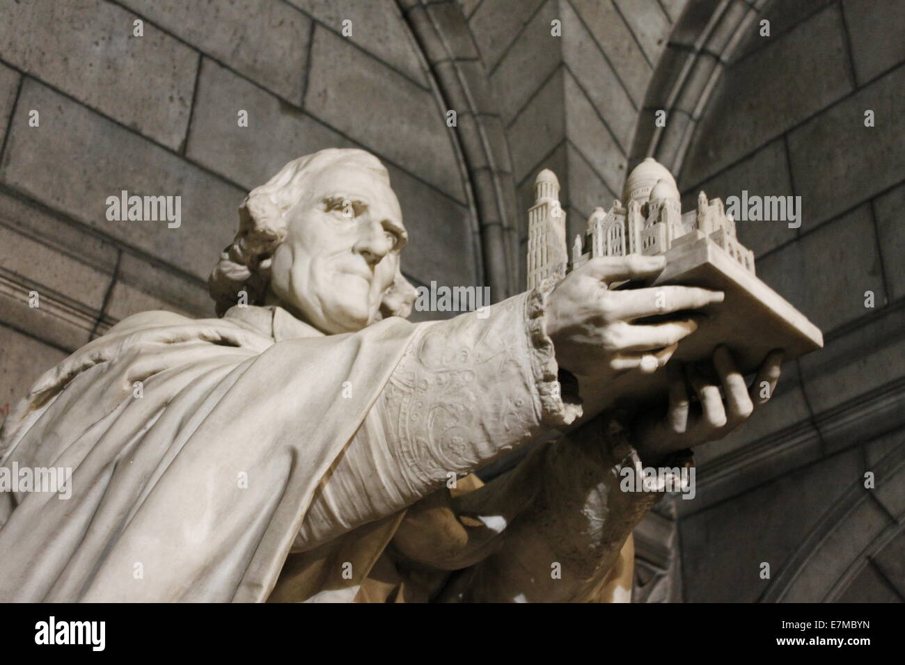 Crypt of the Basilica of "Sacré Coeur", city of Paris, french capital ...