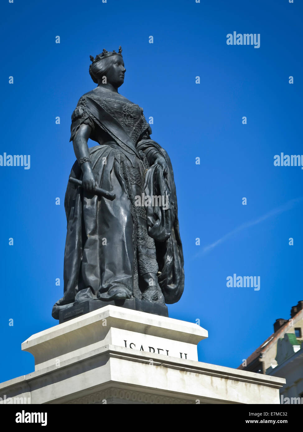 Statue in Madrid Stock Photo - Alamy