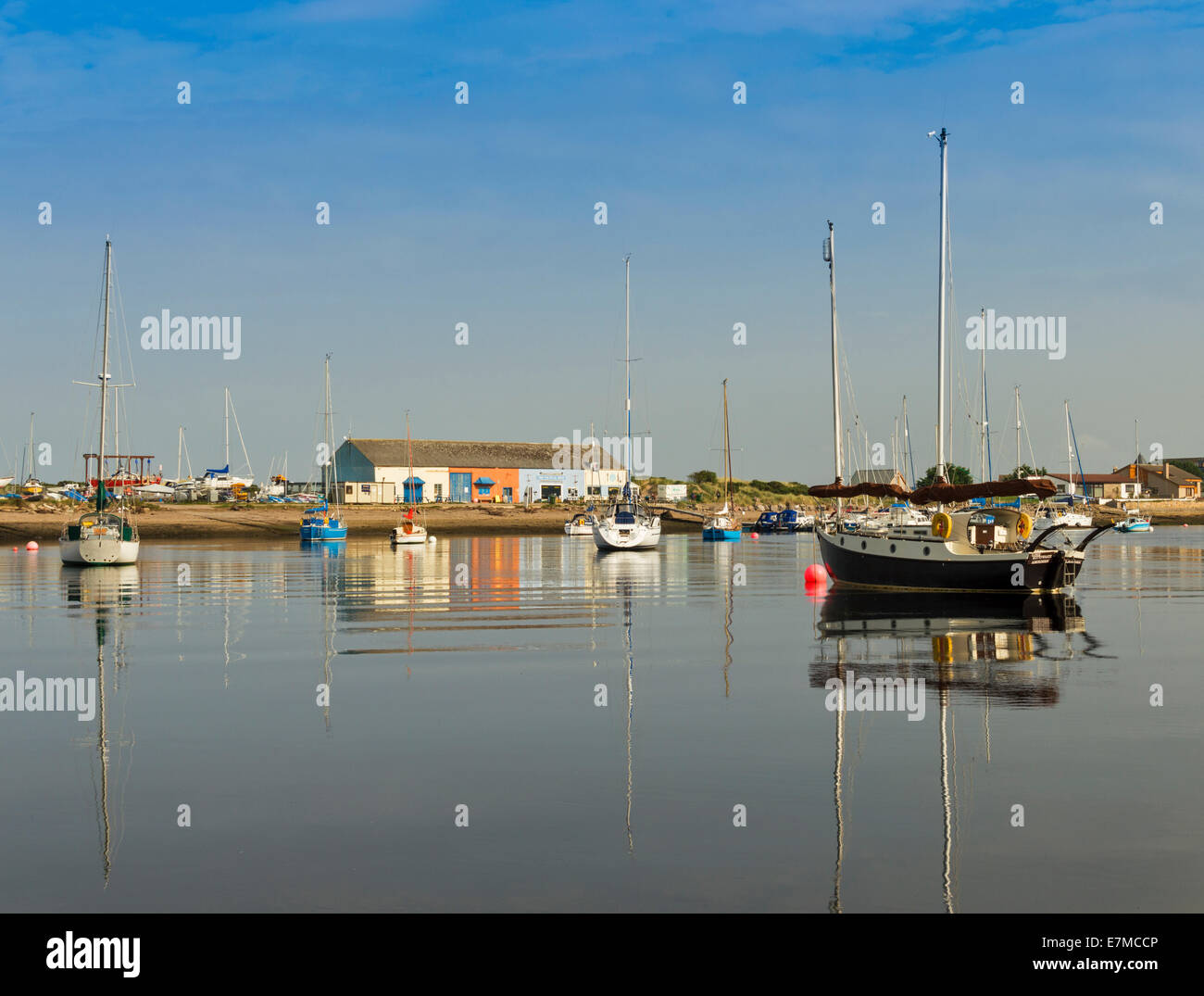 FINDHORN BAY NEAR FORRES SCOTLAND THE COLOURED HOUSE SHOP AND CAFE WITH ...