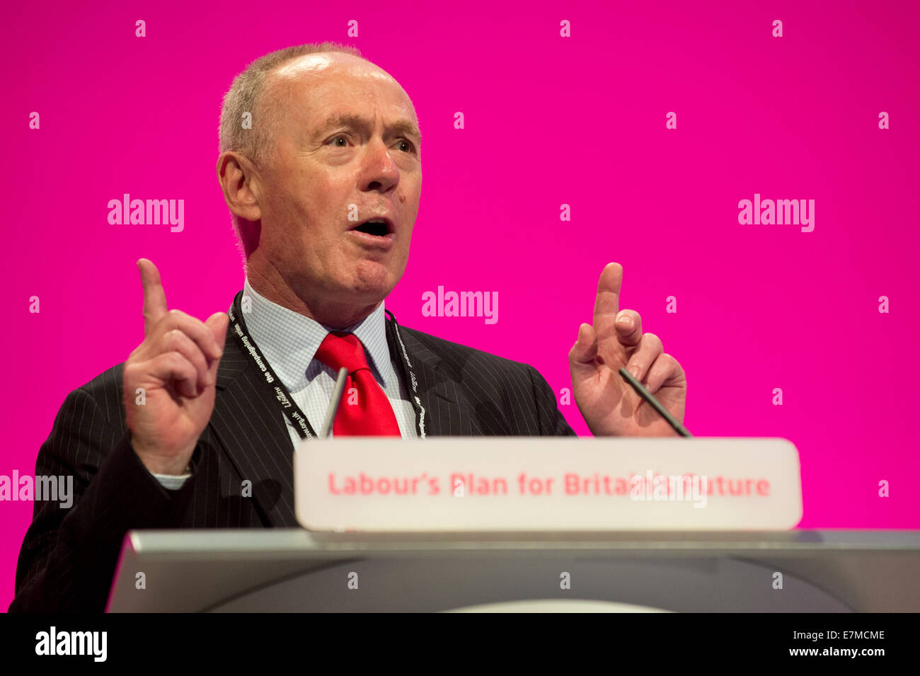 Manchester, UK. 21st September, 2014. Sir Richard Leese, leader of ...