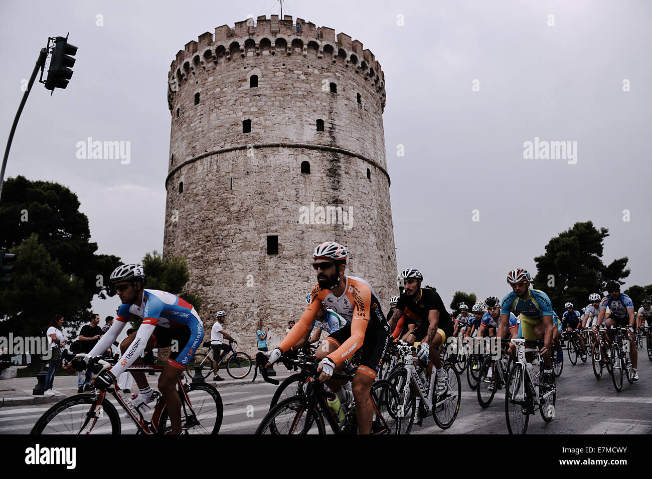 Thessaloniki, Greece. 20th Sep, 2014. Hundreds of cyclists from all ...