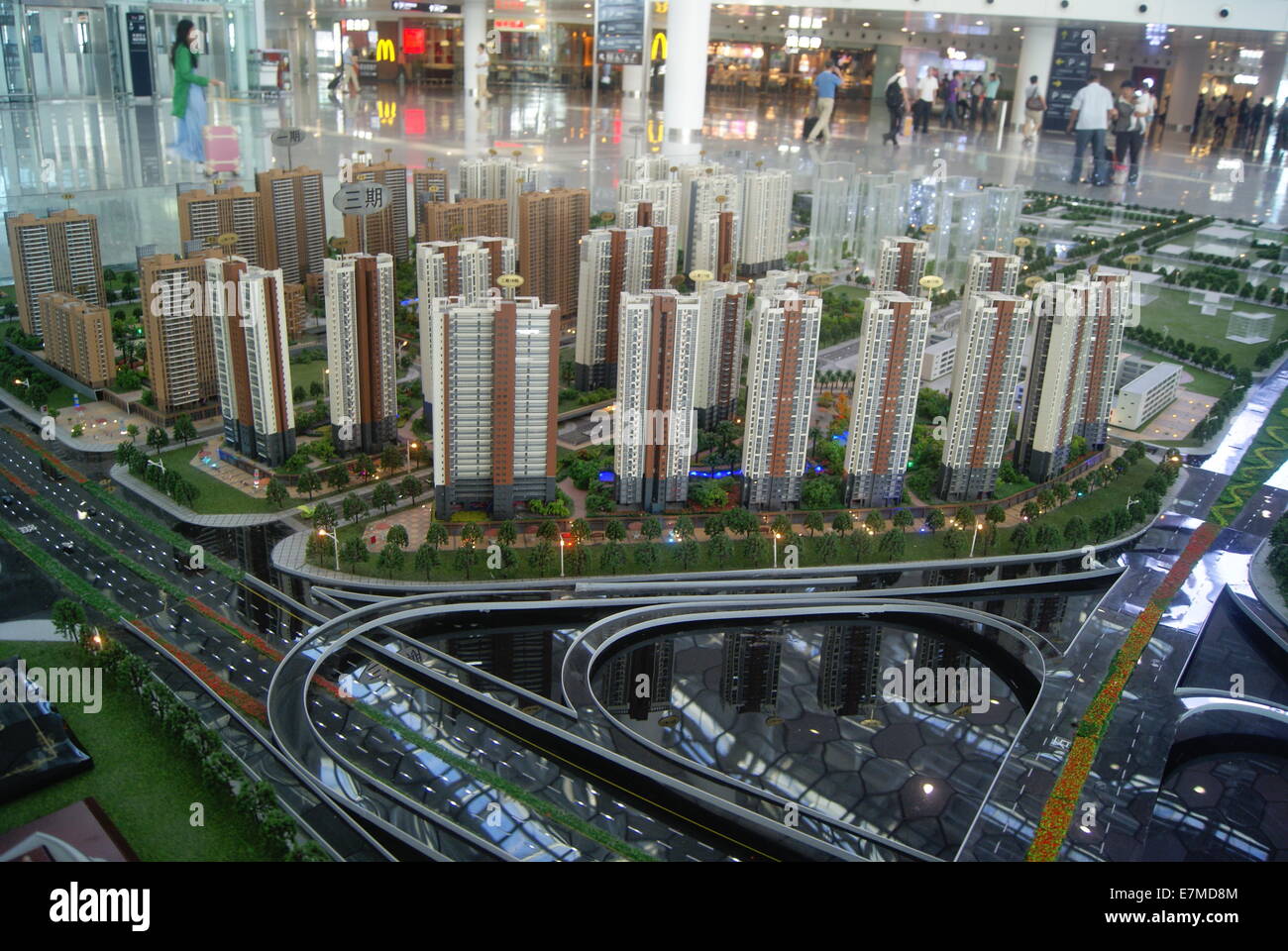 Residential model display in real estate sales center Stock Photo - Alamy