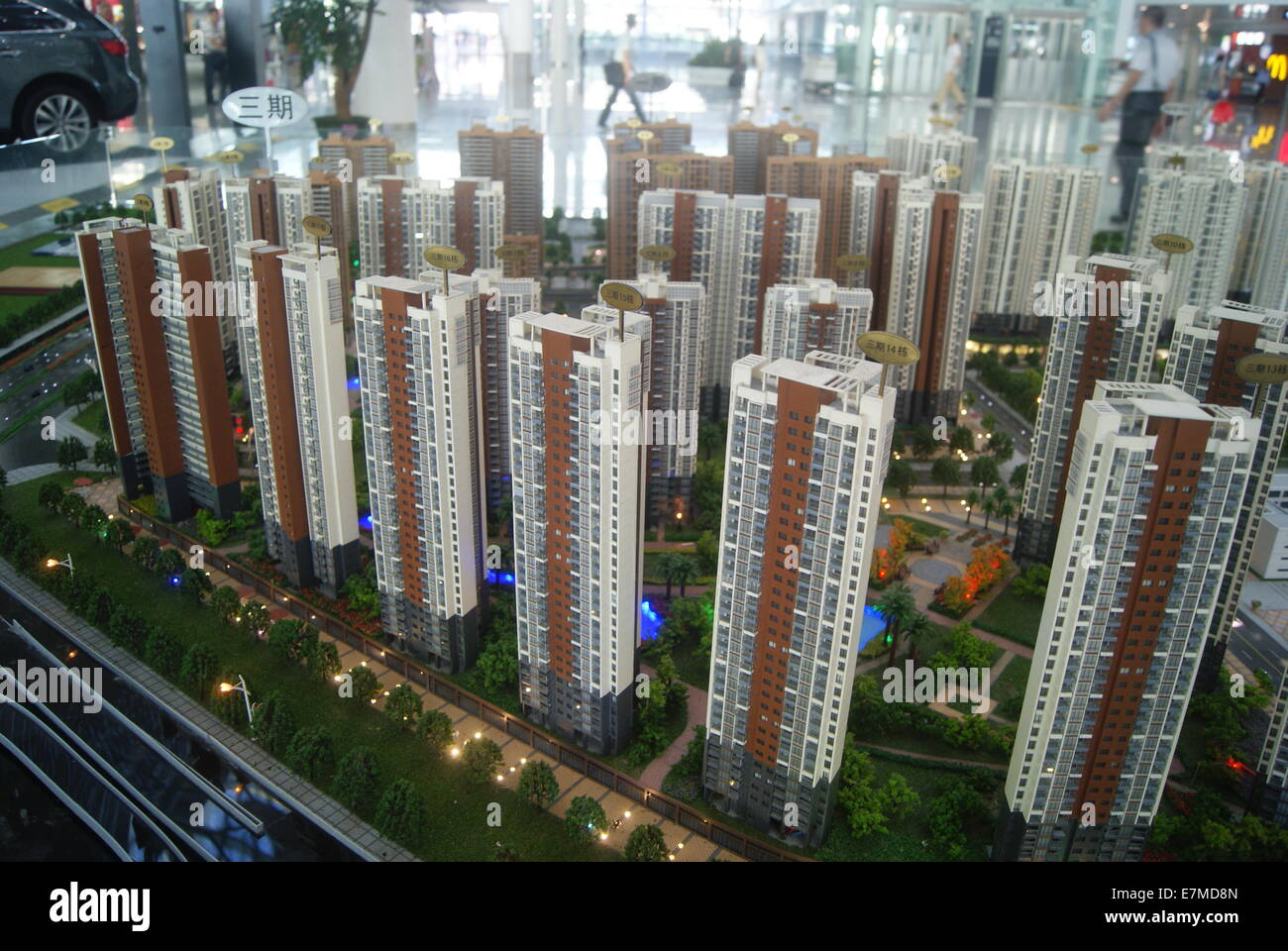 Residential model display in real estate sales center Stock Photo - Alamy