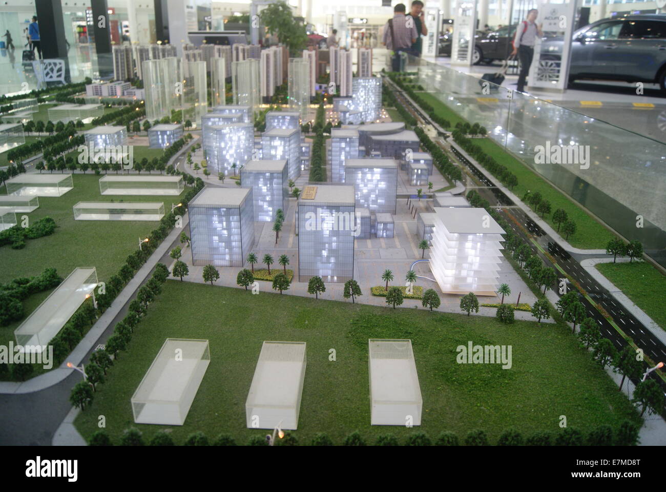 Residential model display in real estate sales center Stock Photo - Alamy