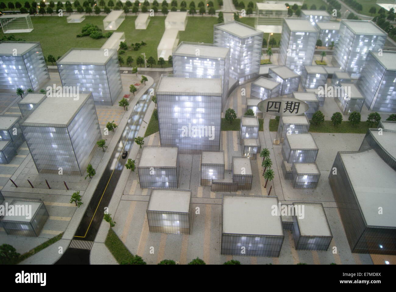 Residential model display in real estate sales center Stock Photo - Alamy