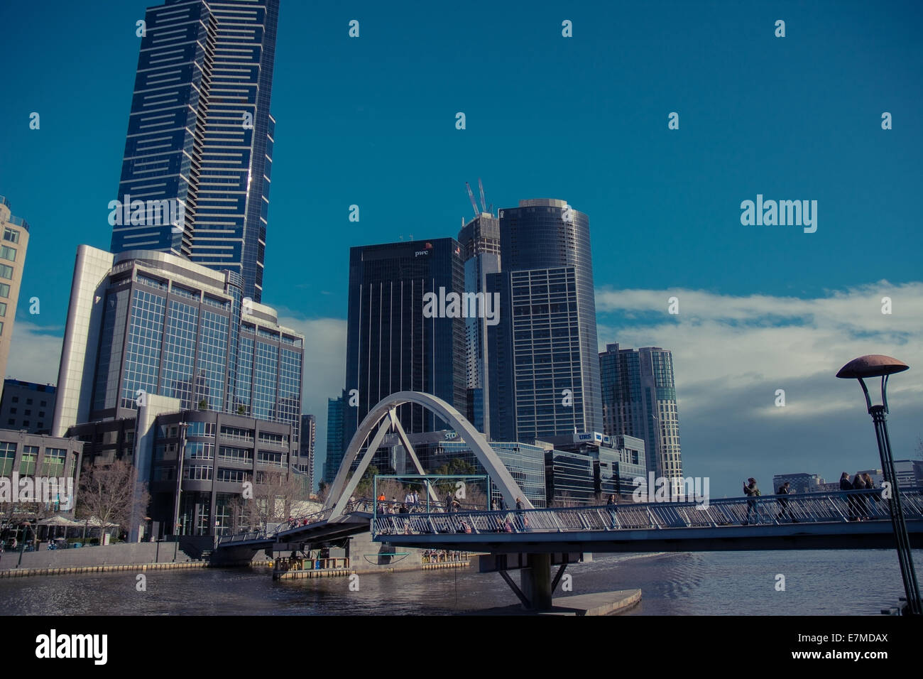 Southbank Promenade and Footbridge Melbourne Australia Stock Photo - Alamy