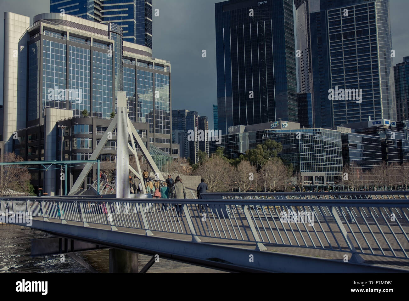 Footbridge Southbank Melbourne Australia Stock Photo - Alamy
