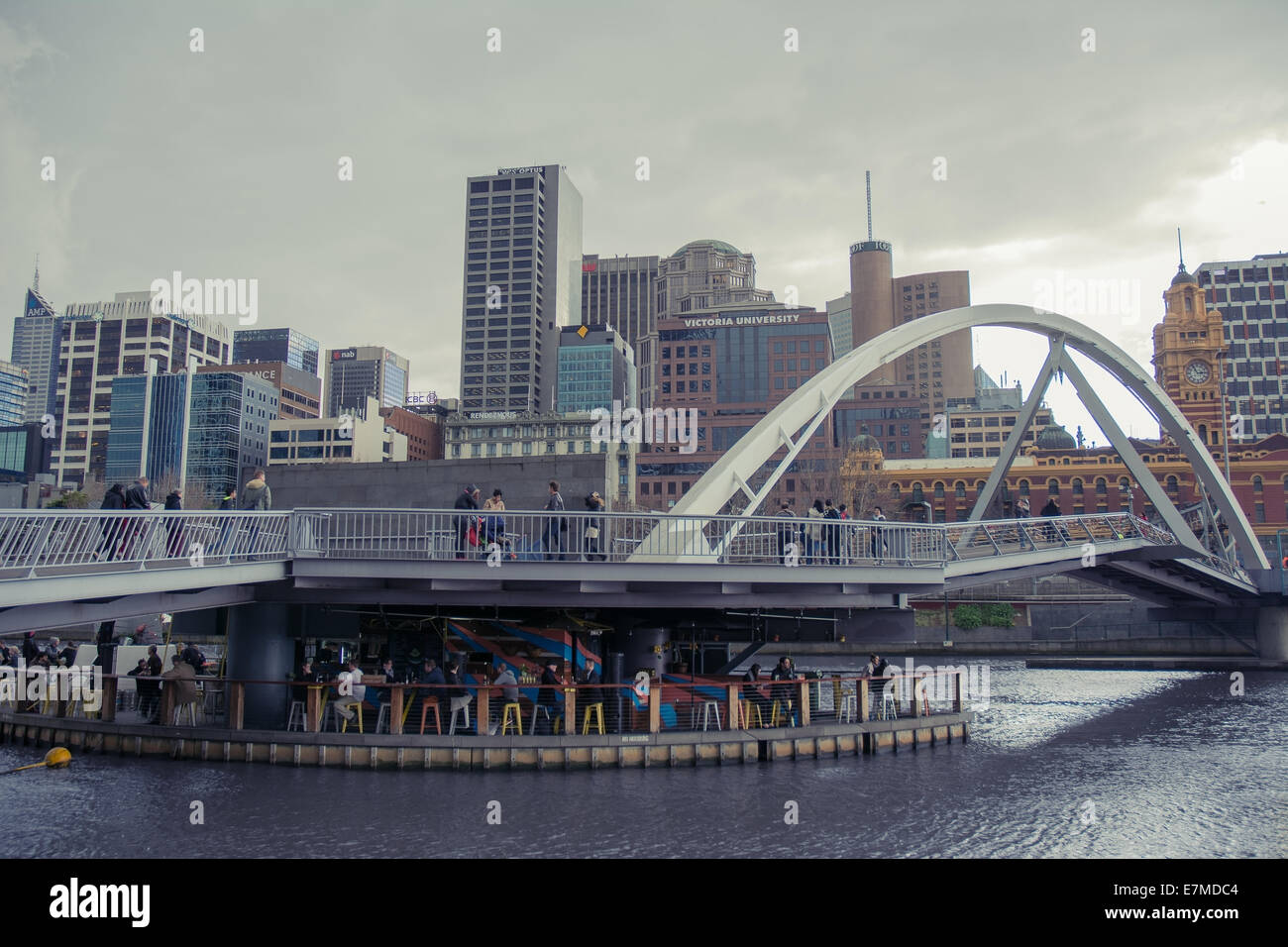 Eureka tower and yarra river footbridge hi-res stock photography and ...