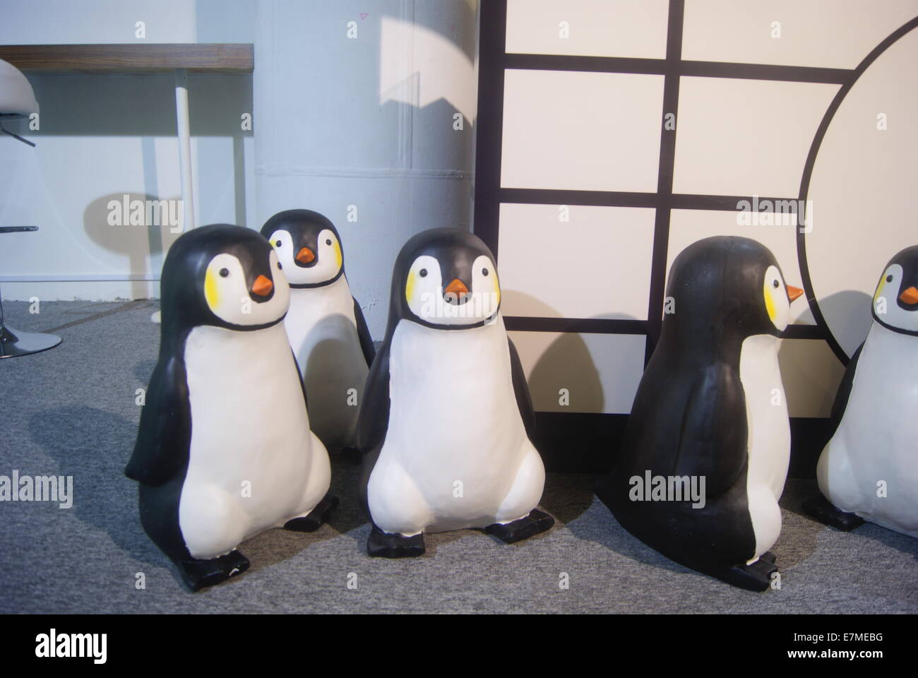The penguin's statue, Adorable Stock Photo - Alamy