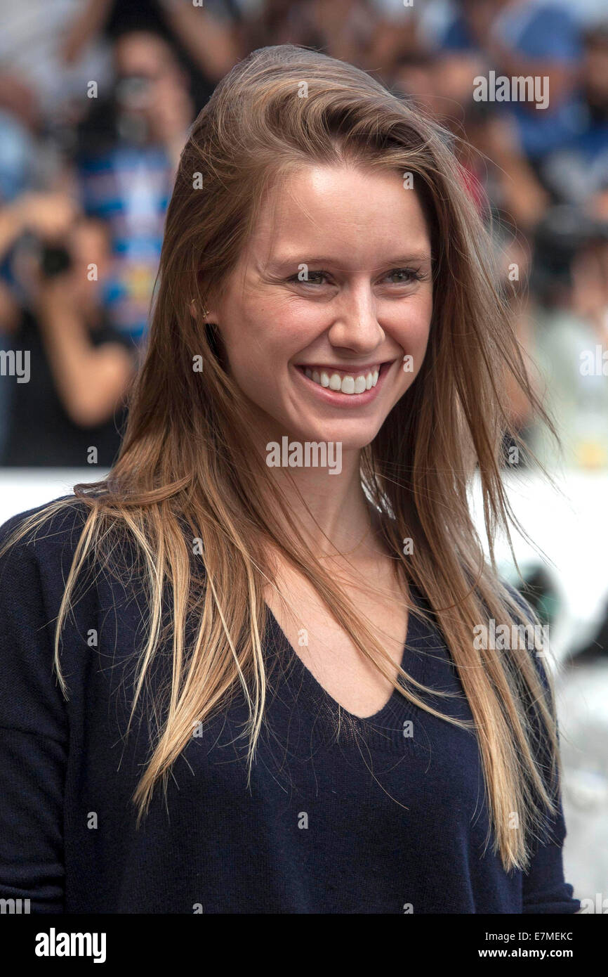 Manuela Velles arrives at the Hotel Maria Cristina at the 62nd San ...