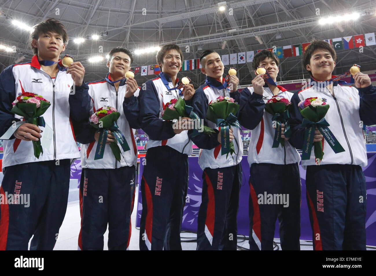 Incheon, South Korea. 21st Sep, 2014. Japan team group (JPN) Artistic ...