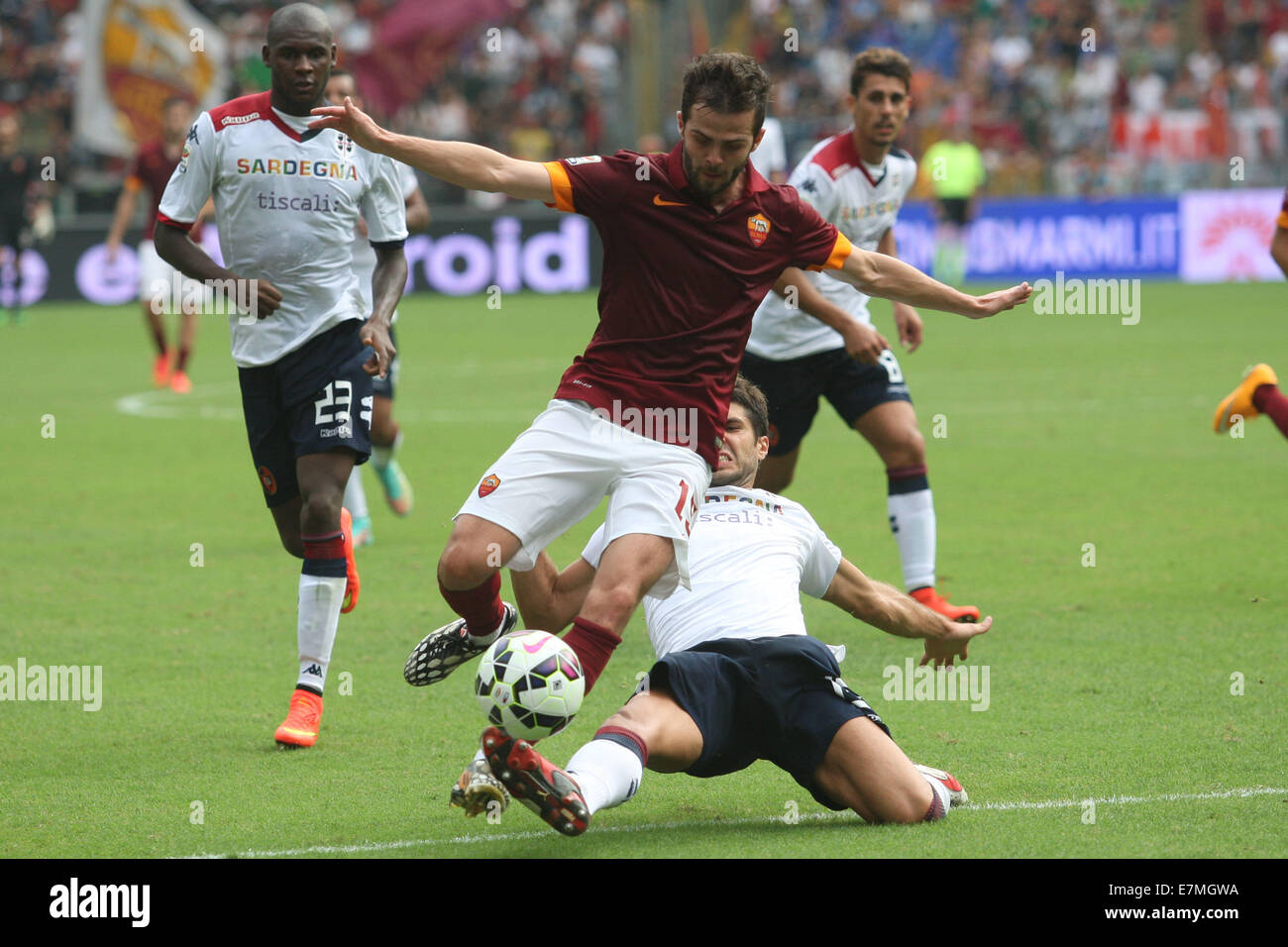 Rome, Italy. 21st Sept 2014. Olympic Stadium Serie A - Italian League ...