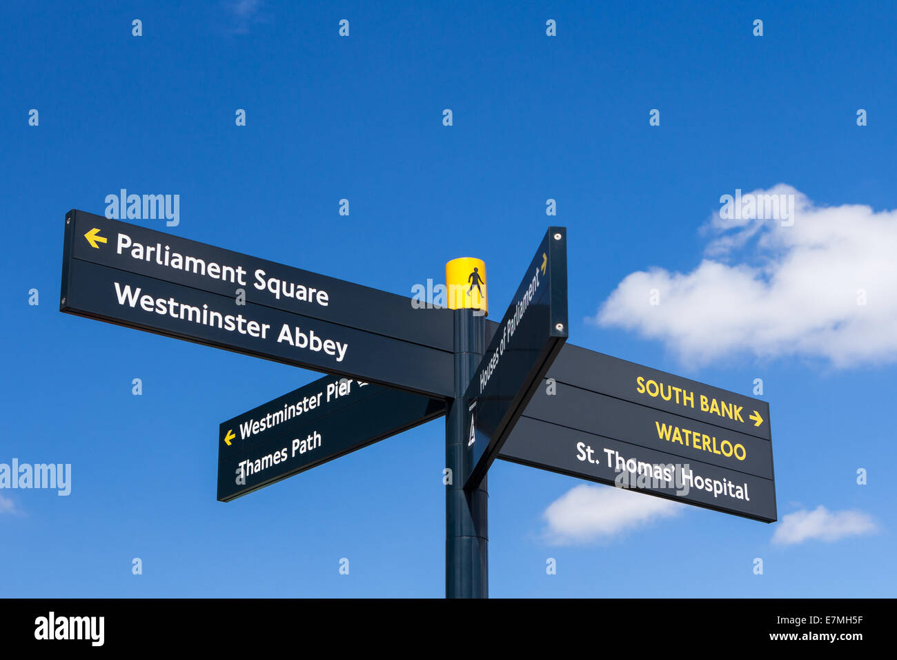 Uk street sign blank hi-res stock photography and images - Alamy