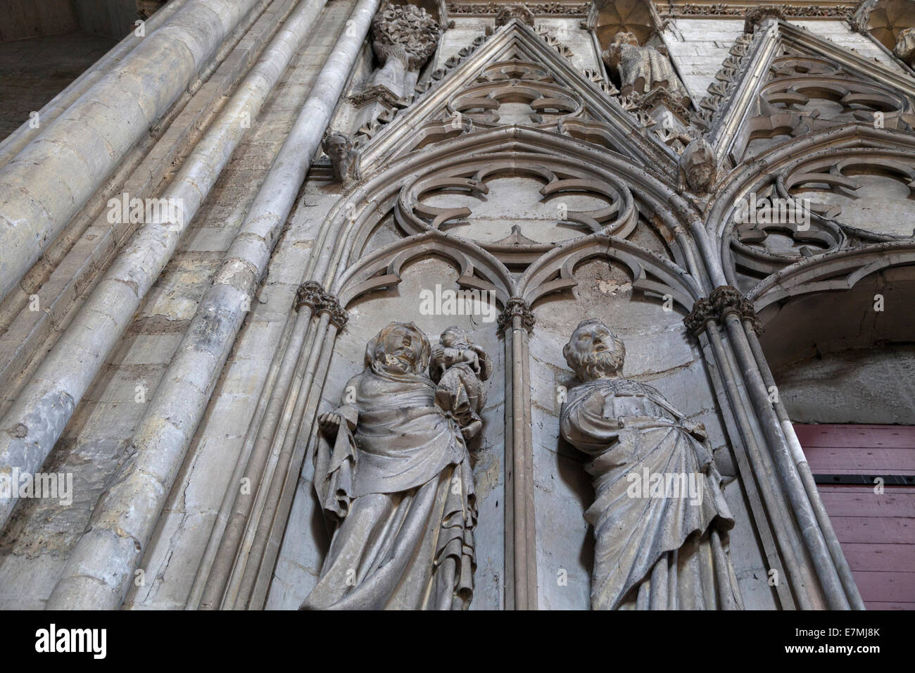 Rouen Cathedral interior, Normandy, France Stock Photo - Alamy