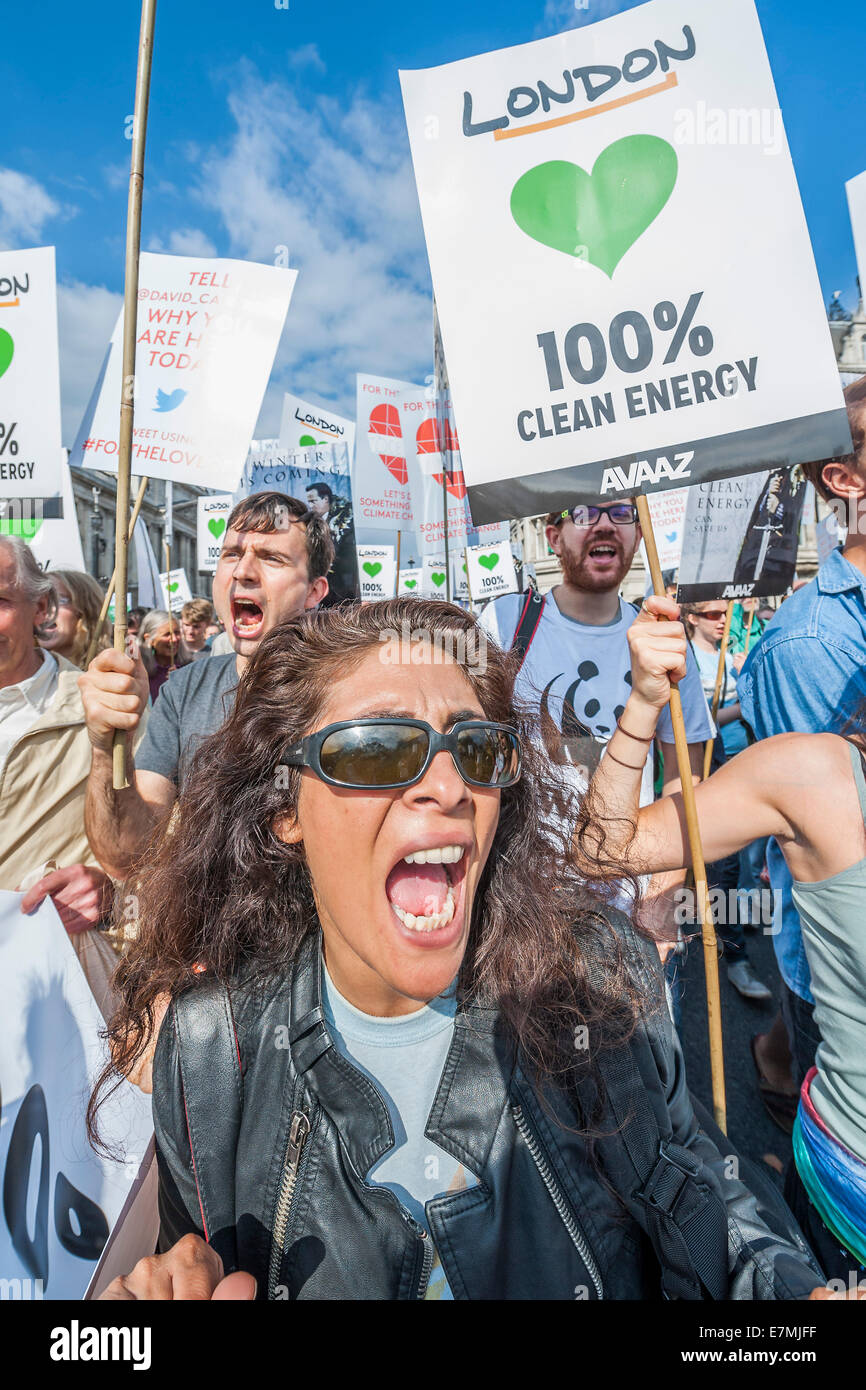 London, UK. 21st Sept 2014. People's Climate march, London – As part of ...