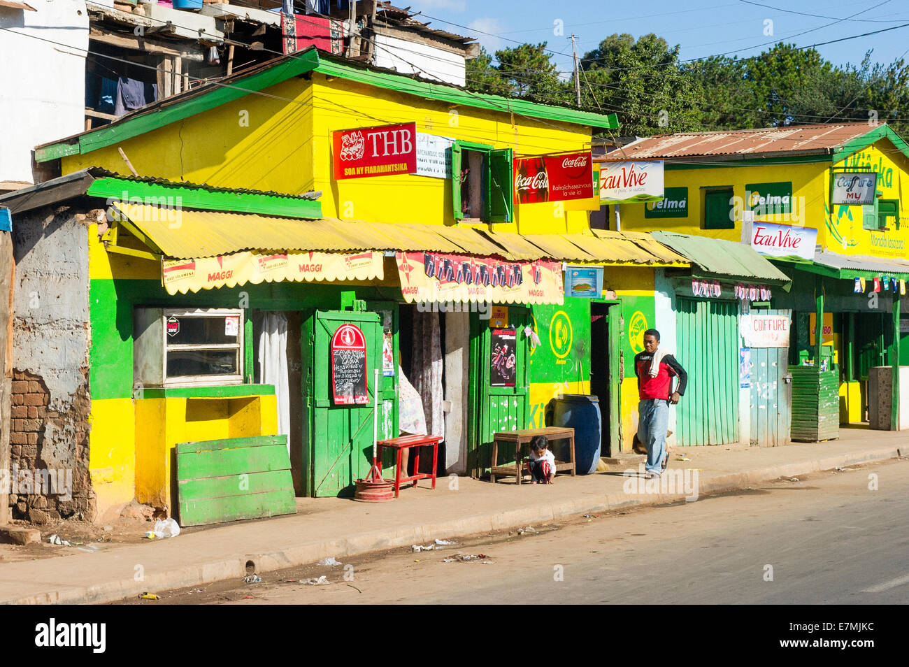 A cafe in Madagascar Stock Photo - Alamy