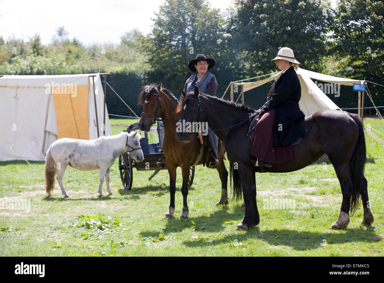 Reenactment of the Frontier the wild west Stock Photo - Alamy