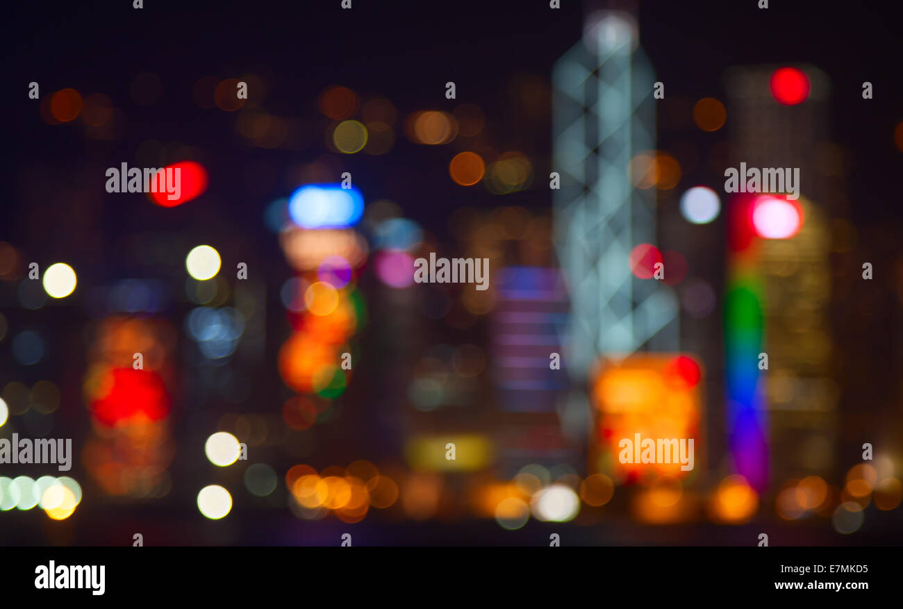 Night lights of the big city Stock Photo - Alamy
