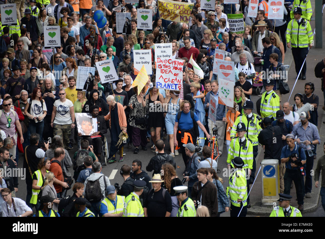 London,England, 21th Sept 2014 : Emma Thompson and Peter Garrett spoted ...