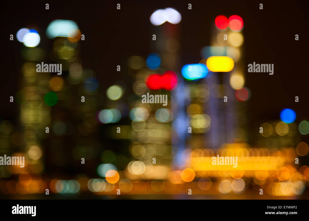Night lights of the big city Stock Photo - Alamy