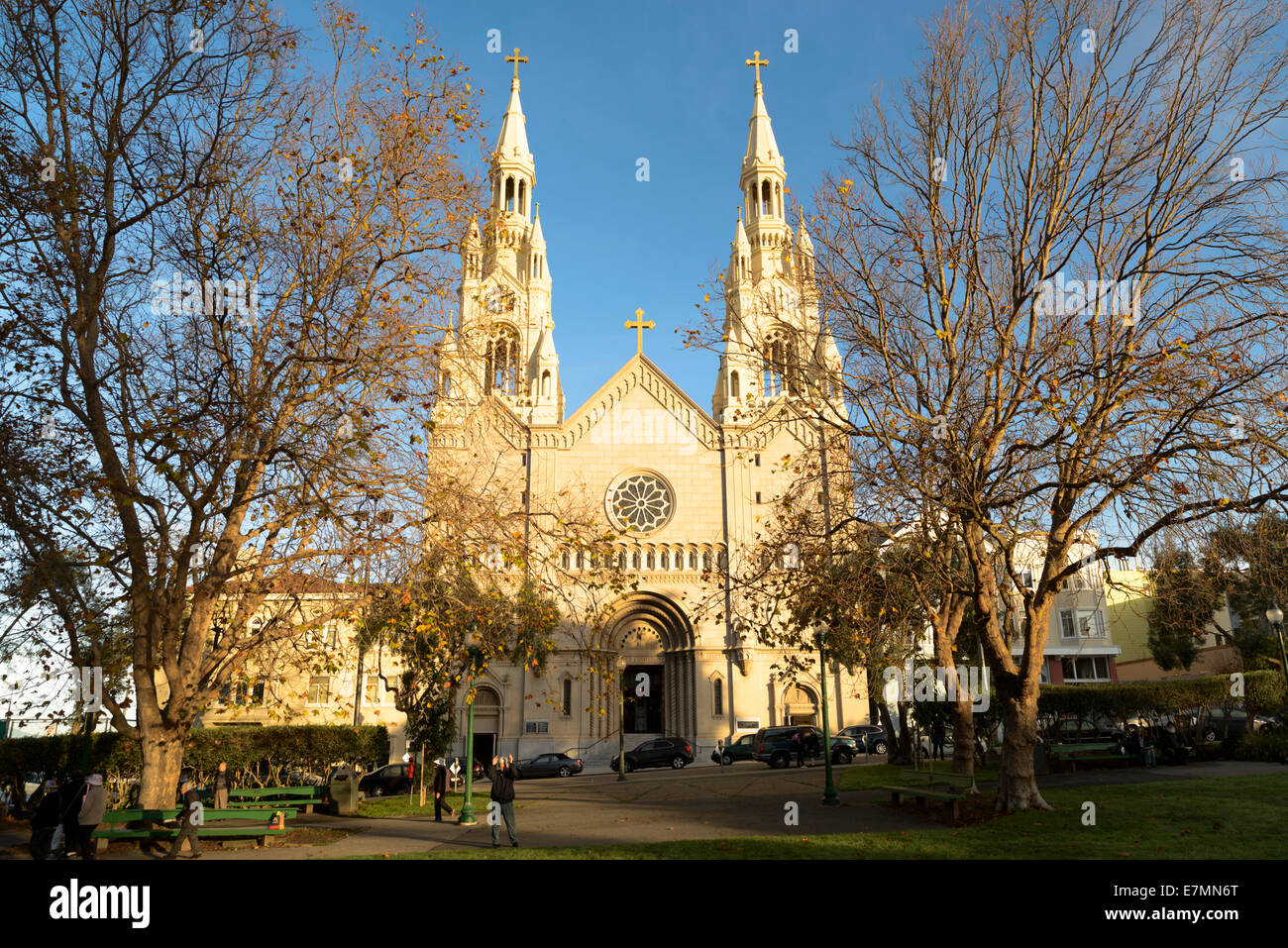 St Peter and Paul Church, Washington Square, San Francisco, USA Stock ...