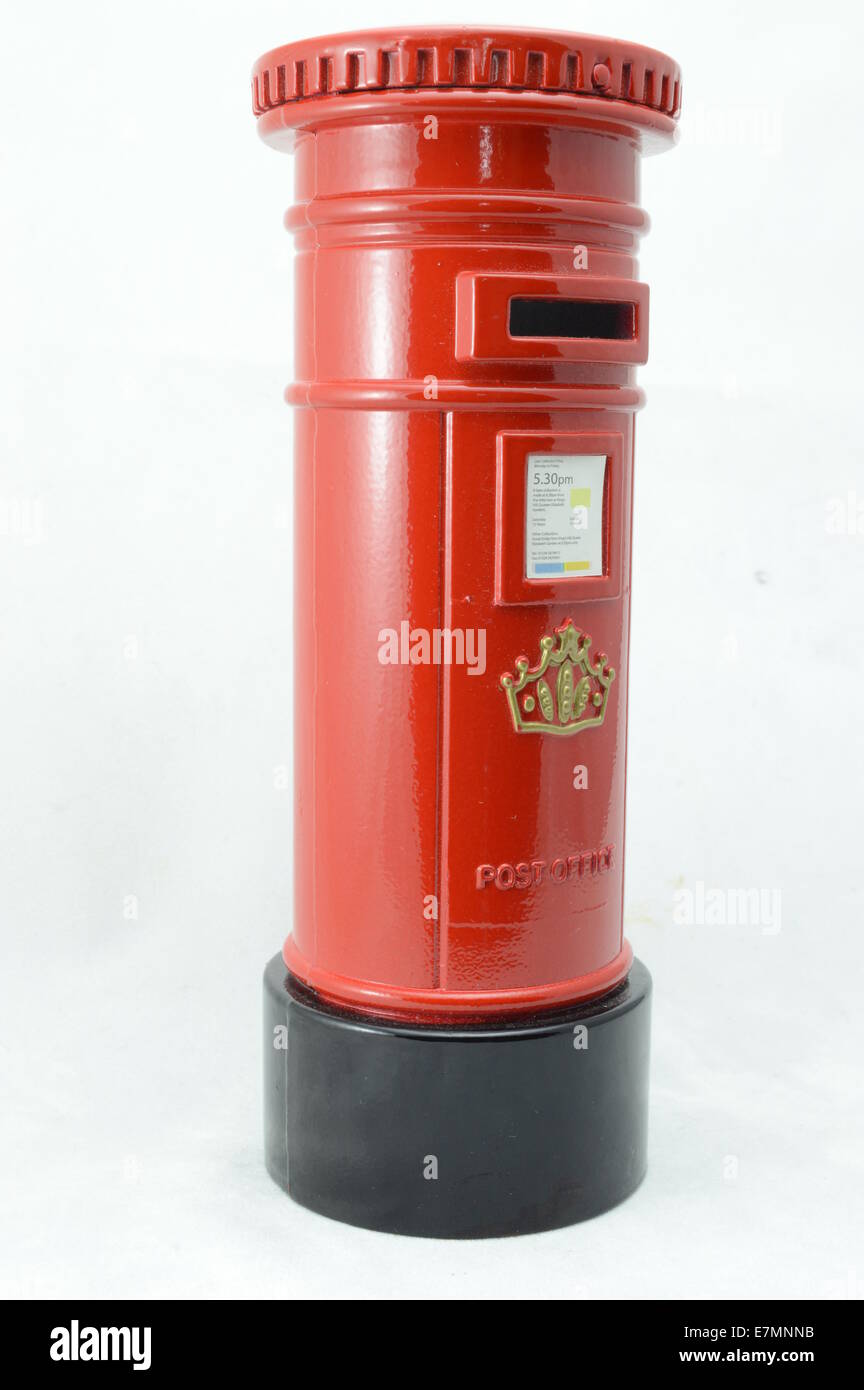Red post box posting letter Cut Out Stock Images & Pictures - Alamy