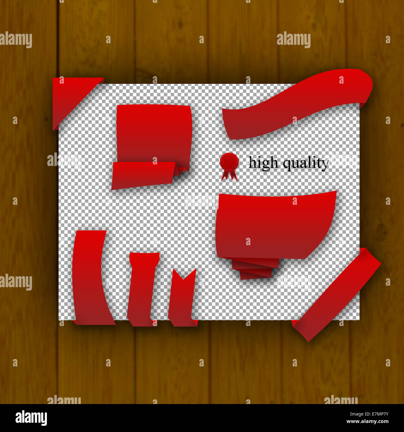 Bundle of Red Web Elements Stock Photo - Alamy