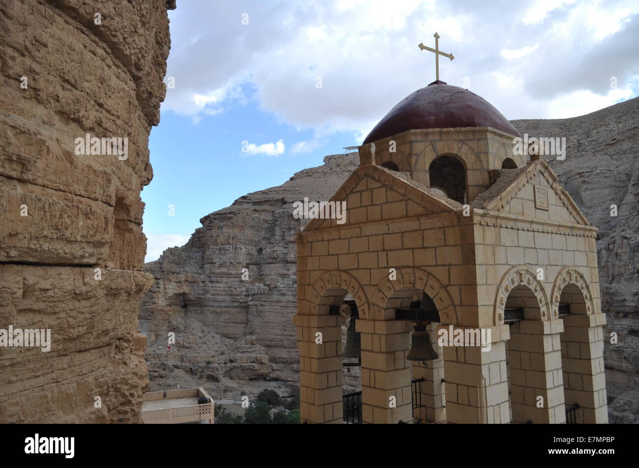 St. George's Monastery in Wadi Qelt near Jericho, Palestine Stock Photo ...