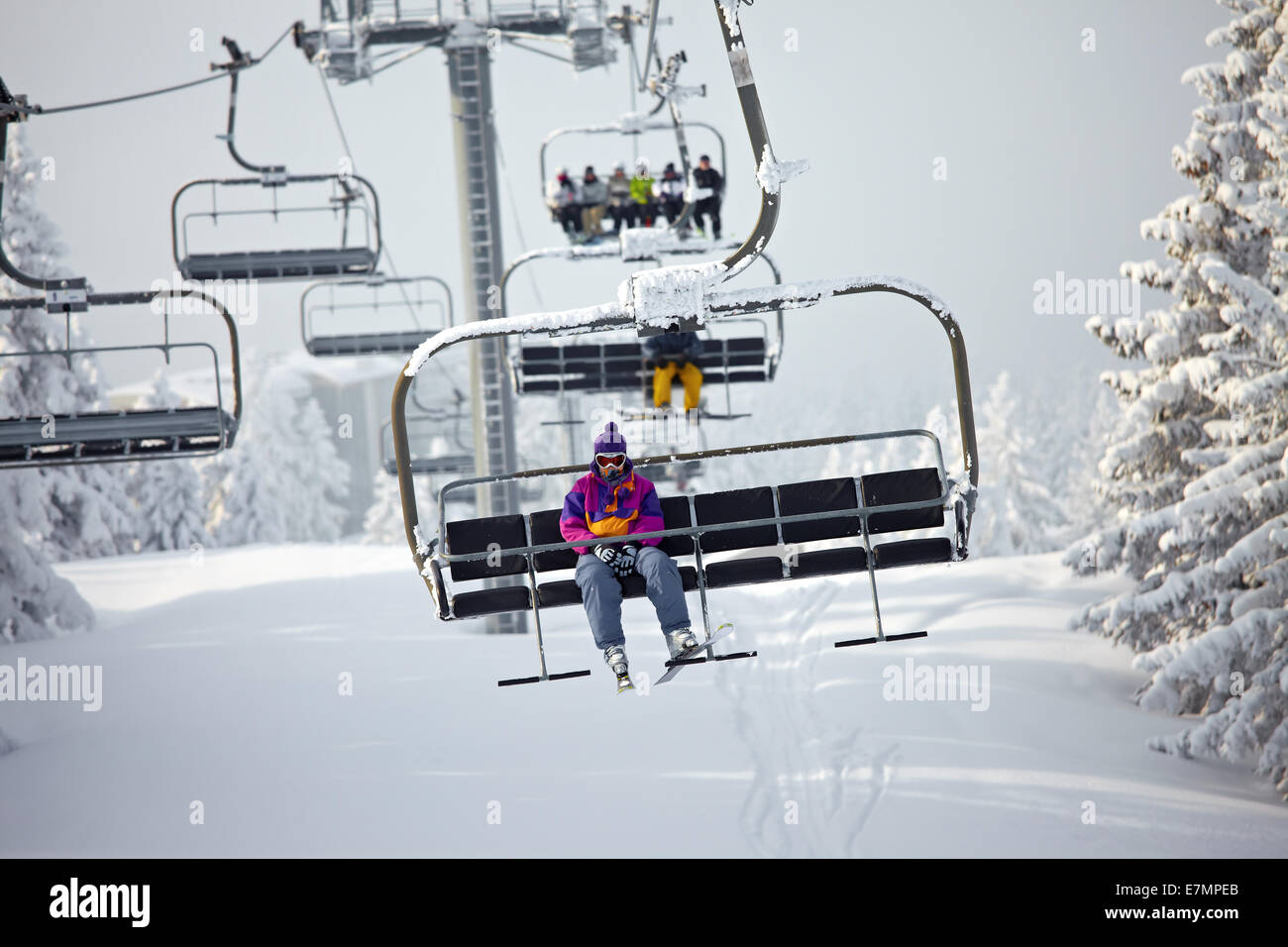 Skier falling hi-res stock photography and images - Alamy