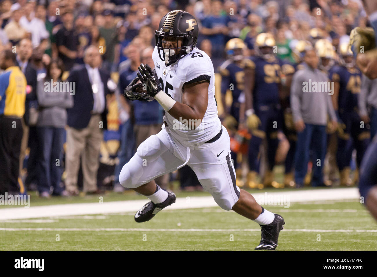 Sept. 13, 2014 - Lucas Oil Stadium, Indiana, U.S - Purdue RB BRANDON ...