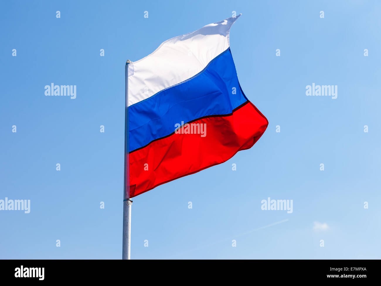 Russian flag flying over hi-res stock photography and images - Alamy