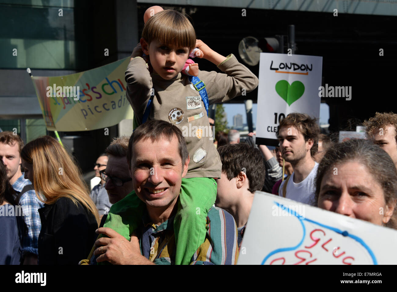 London, UK. 21st September, 2014. Emma Thompson and Peter Garrett ...