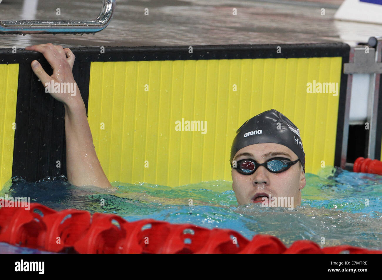 Oliver HYND of England after winning the Mens ParaSport 200m Swimming ...