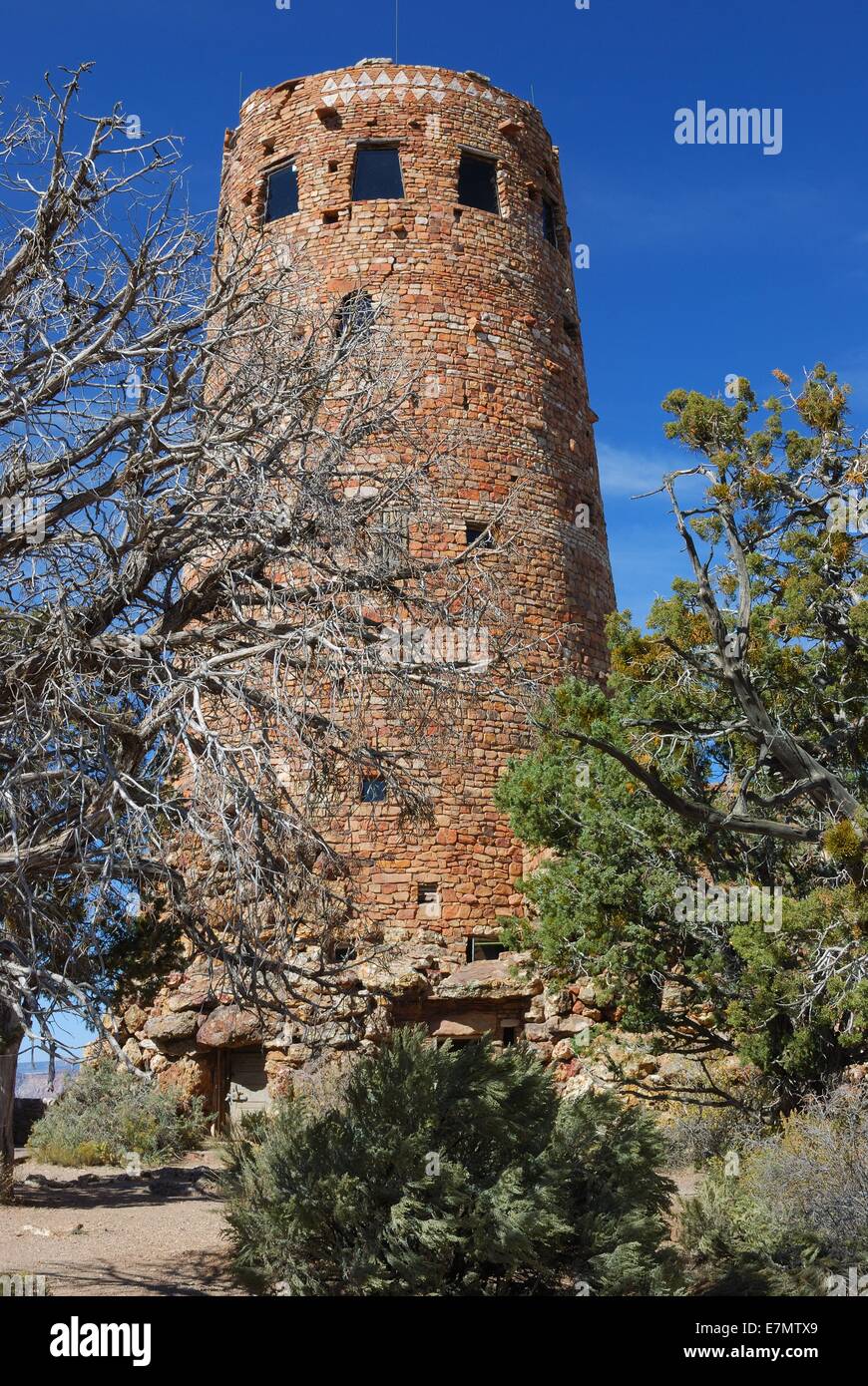 Watchman tower on the rim of the Grand Canyon national park, Arizona ...