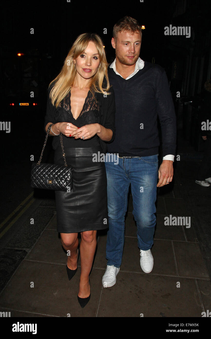 Various at the Groucho Club Featuring: Rachel Flintoff,Freddie Flintoff ...