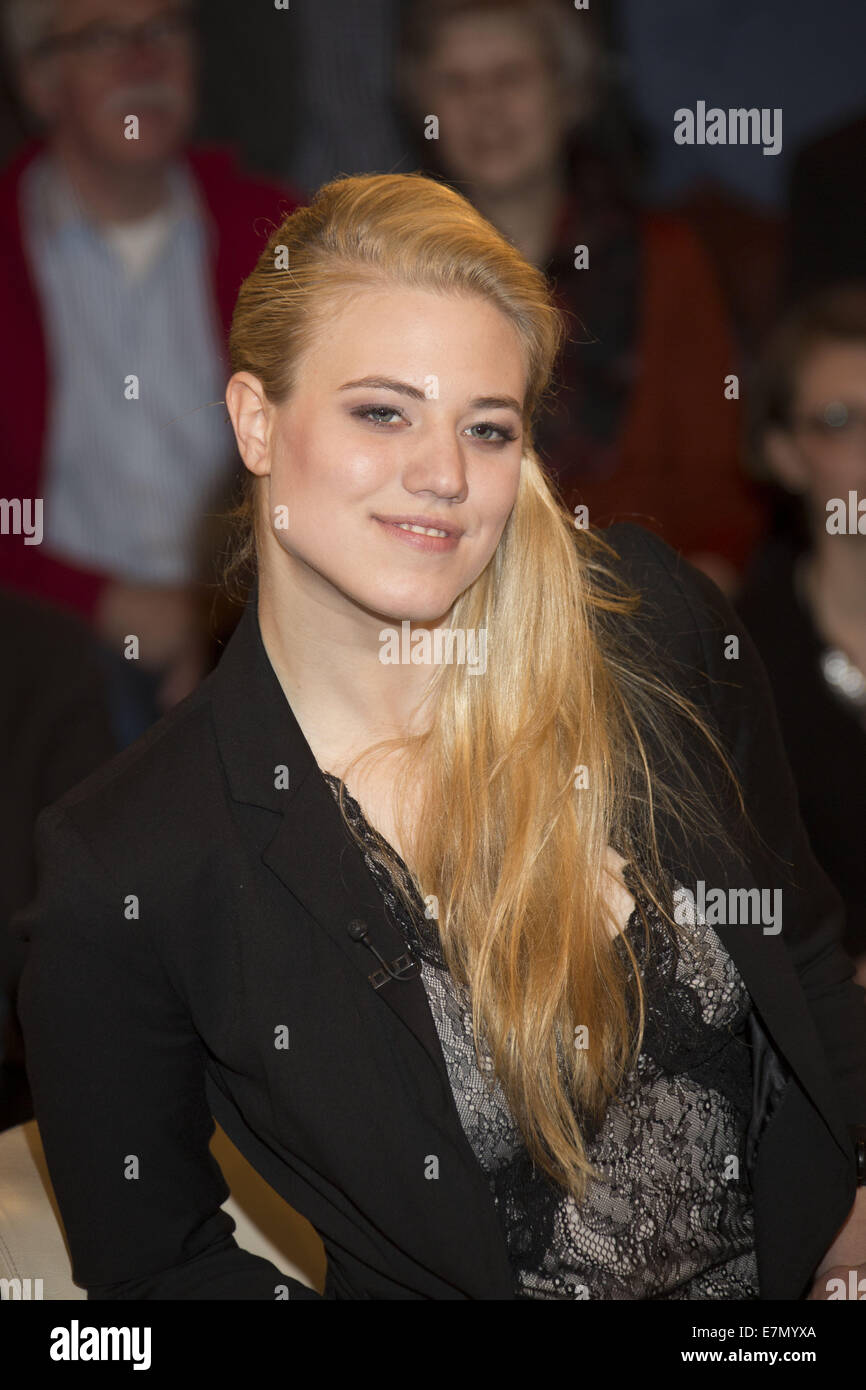 German ZDF TV talkshow Markus Lanz at Fernsehmacher-Studio Featuring ...