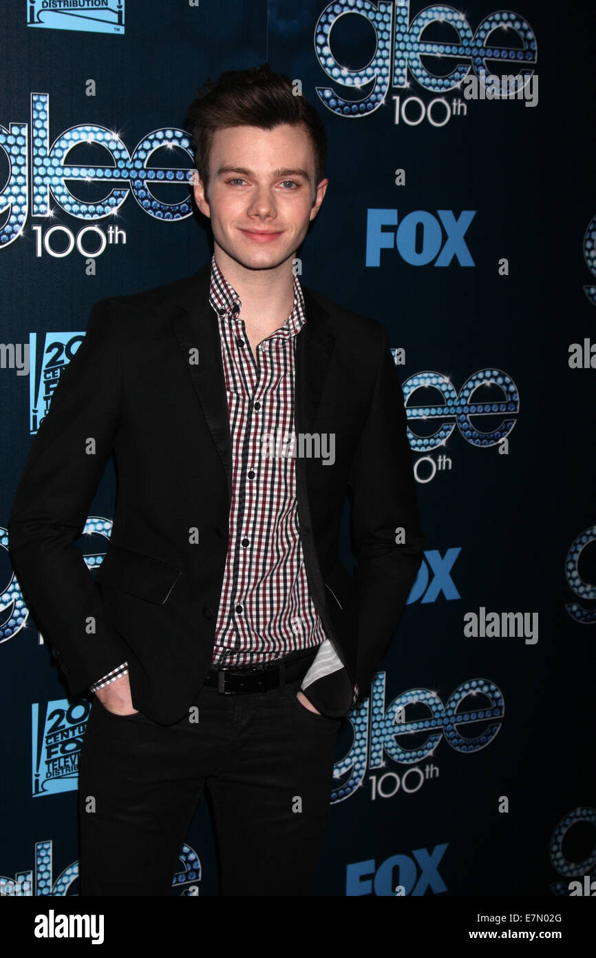 GLEE 100th Episode Party Featuring: Chris Colfer Where: West Hollywood ...