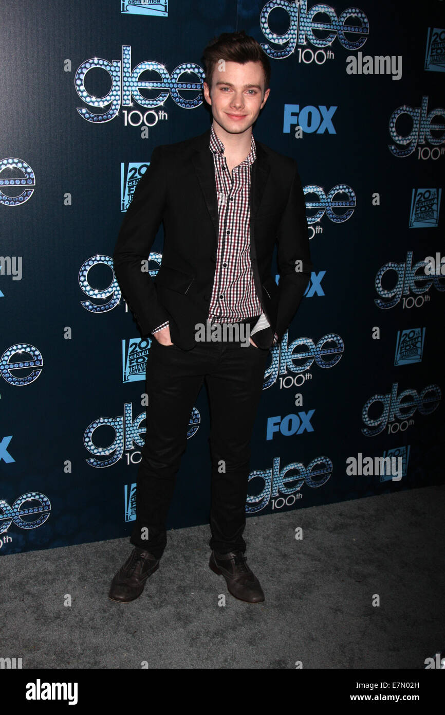 GLEE 100th Episode Party Featuring: Chris Colfer Where: West Hollywood ...
