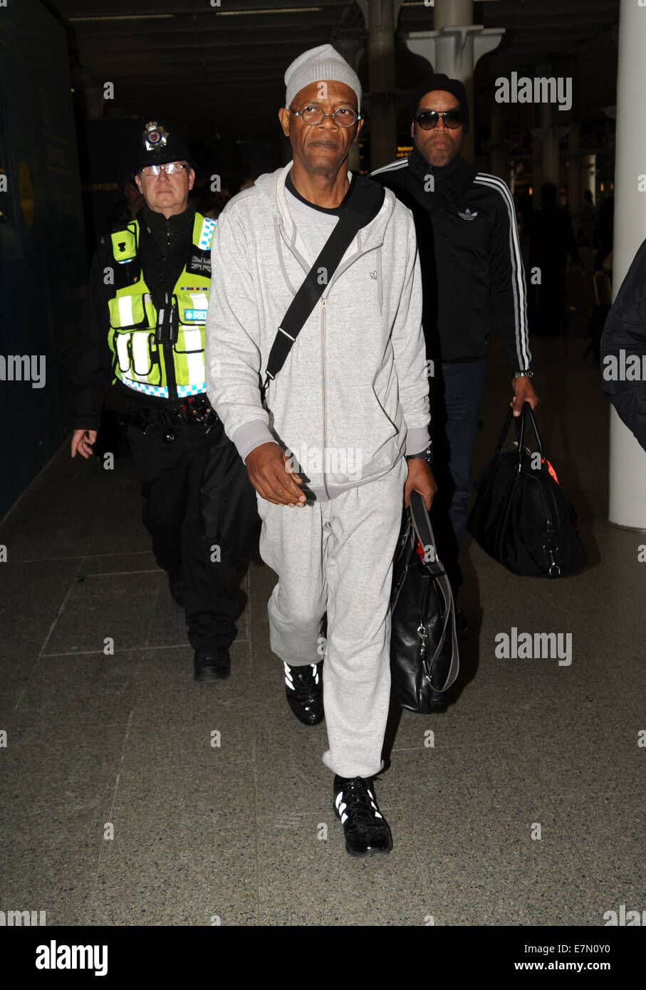 Samuel L Jackson arrives on Eurostar in London Featuring: Samuel L ...