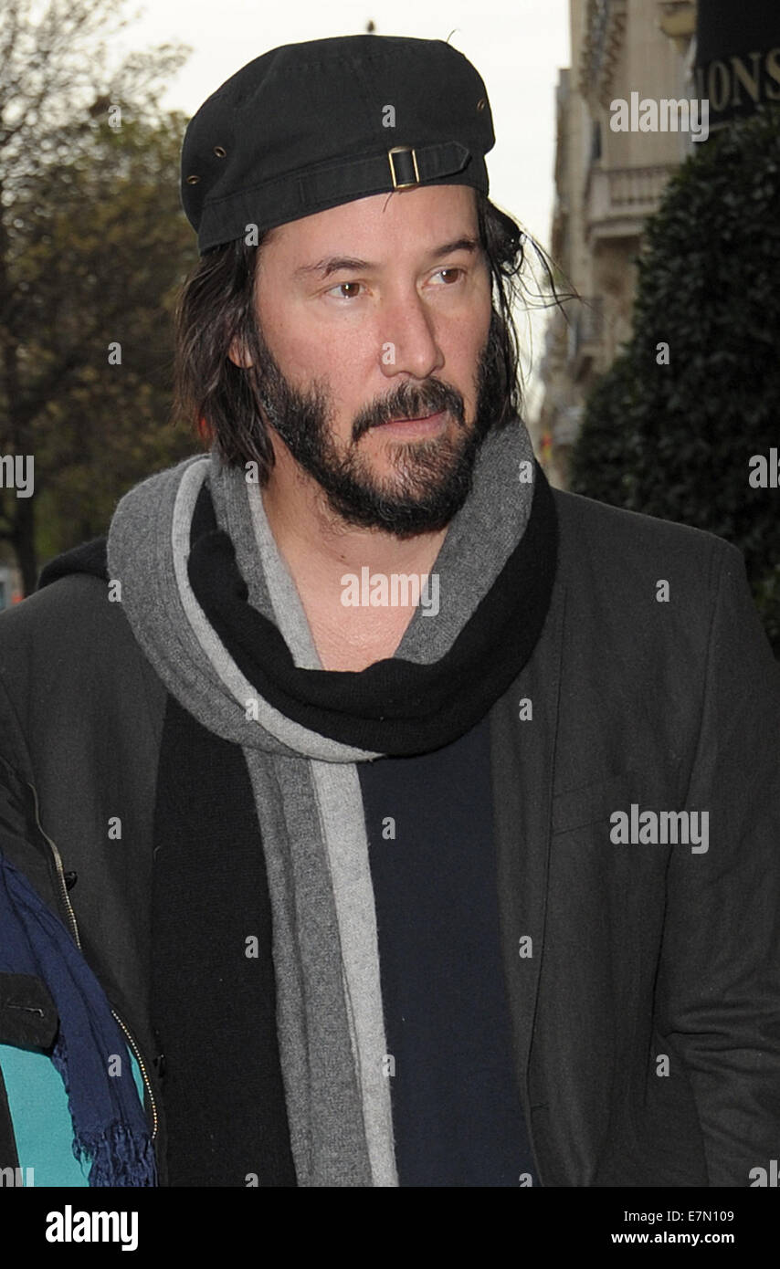 Keanu Reeves outside his hotel Featuring: Keanu Reeves Where: Paris ...