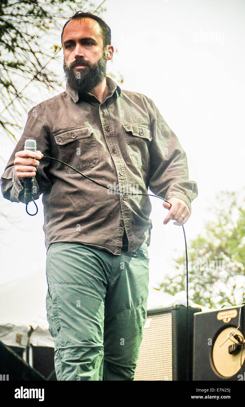 Chicago, IL, USA. 12th Sep, 2014. NEIL FALLON of Clutch performs at ...