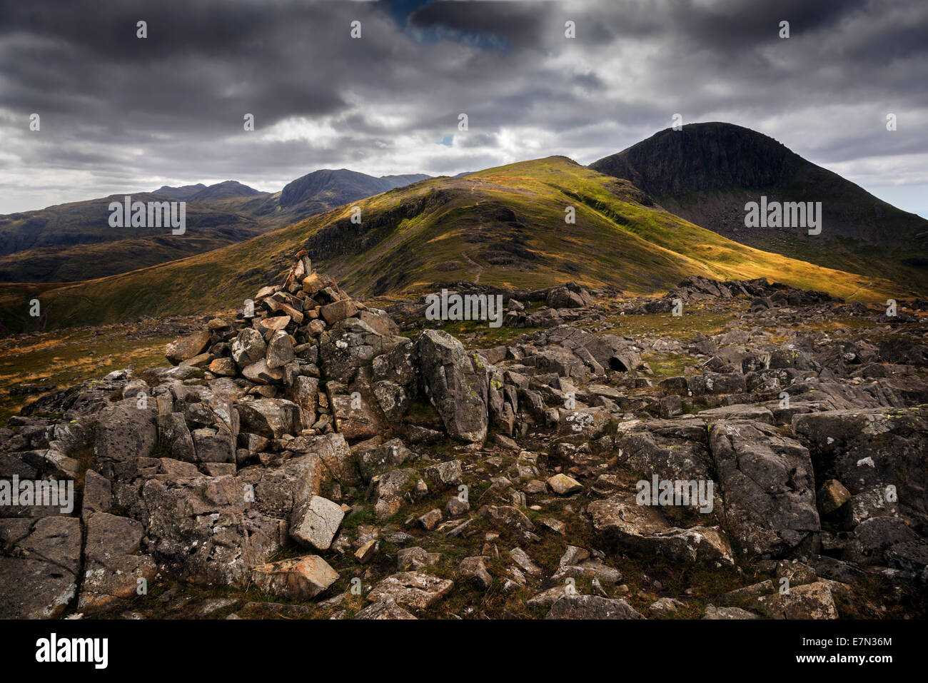 View from summit brandreth cumbria hi-res stock photography and images ...
