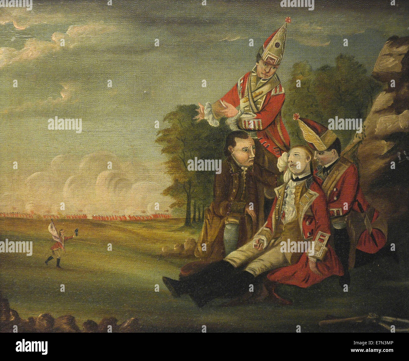 The Death of General James Wolfe at the Battle of Quebec Stock Photo ...