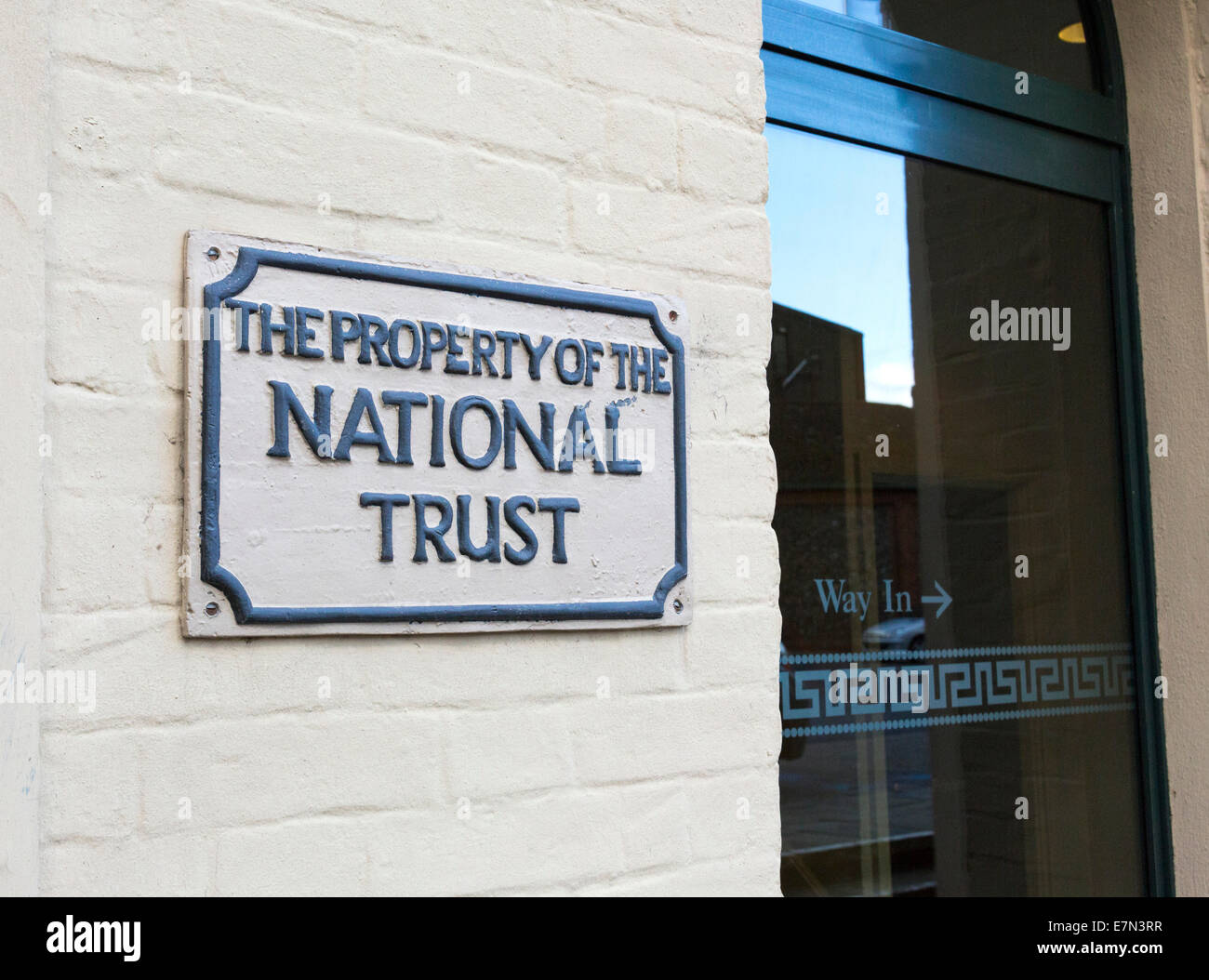 National Trust property sign Stock Photo - Alamy