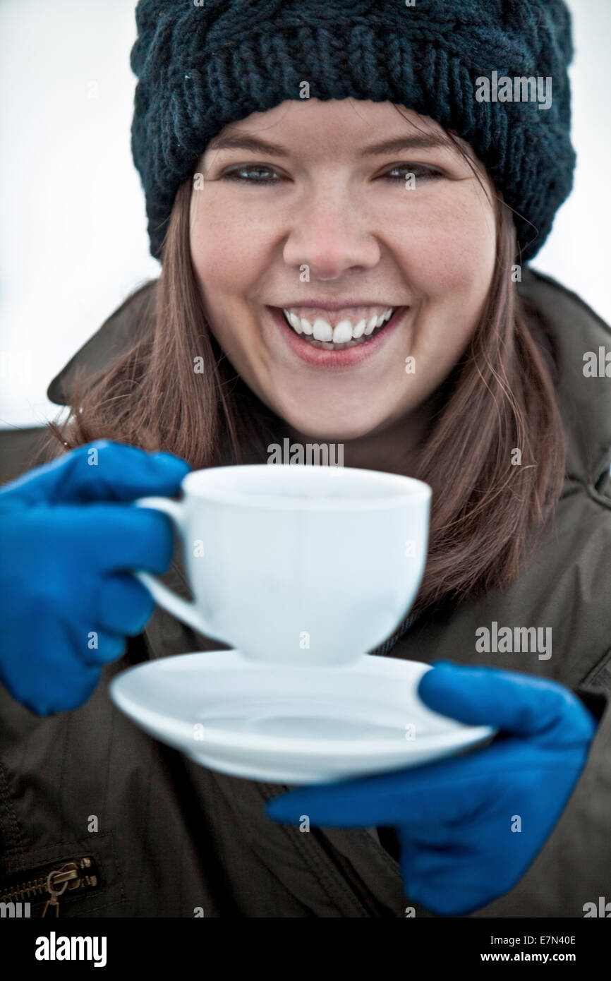 Hot and cold during winter Stock Photo - Alamy