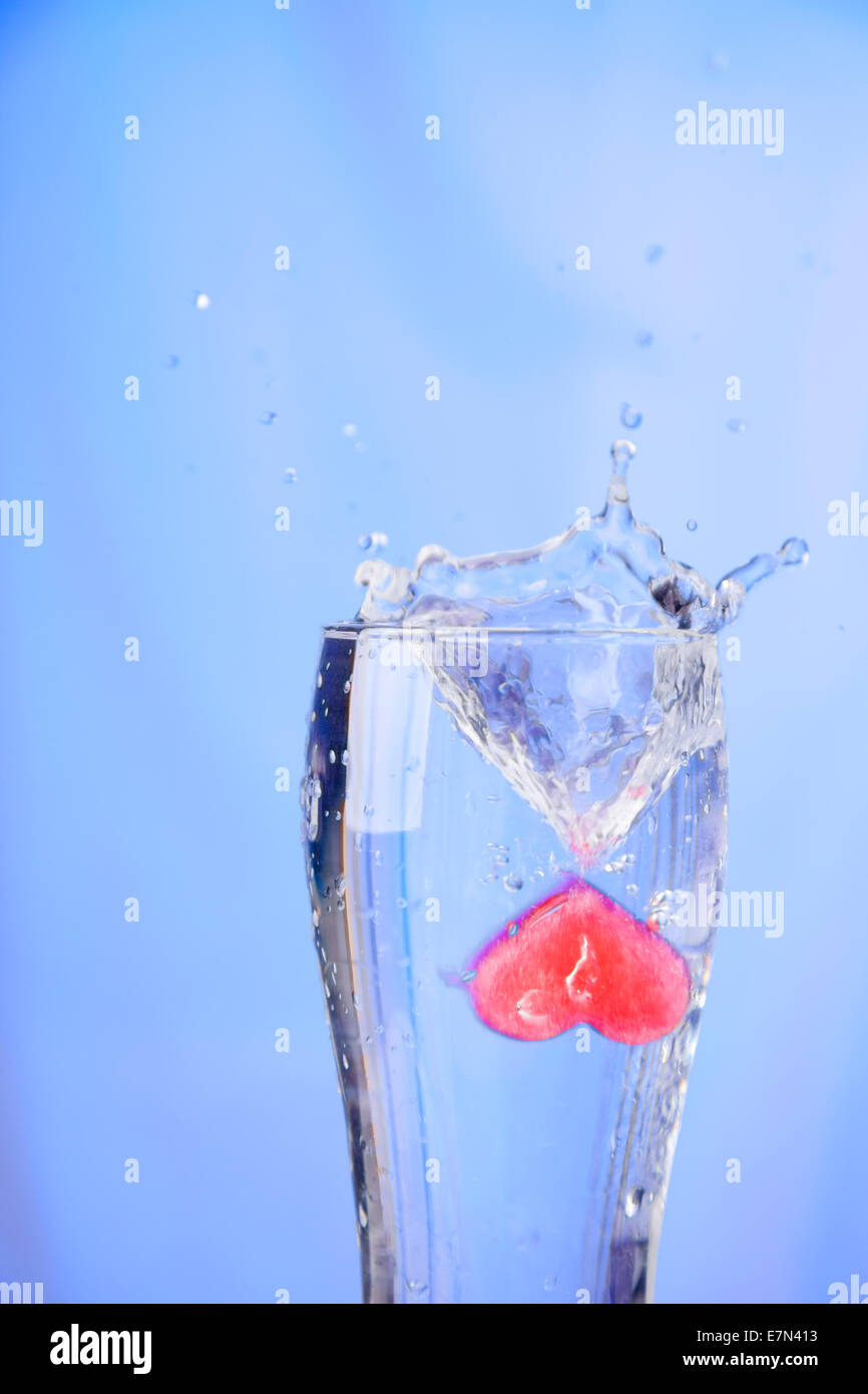 water splash drop red Stock Photo - Alamy