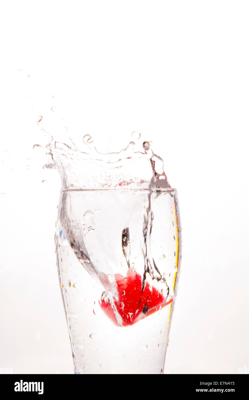 Water splash white background hi-res stock photography and images - Alamy