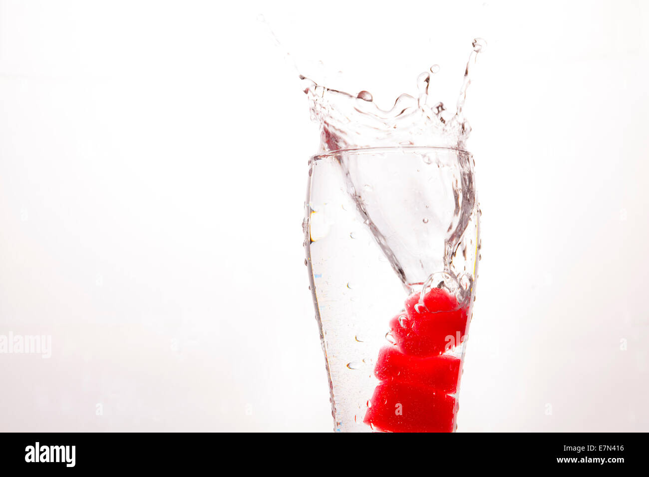 Water splash drop red Stock Photo - Alamy